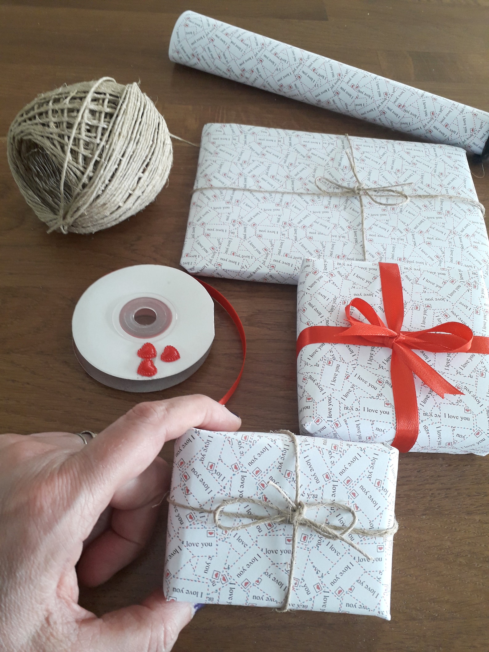 Printable Wrapping Paper I Love You Postcard Gift Wrap for - Etsy