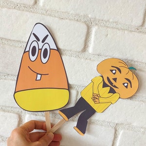 Printable Halloween Coloring Pages for Kids and Halloween Puppets ...