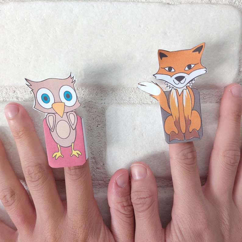 Thanksgiving Finger Puppets Printable PDF Instant Download - Etsy