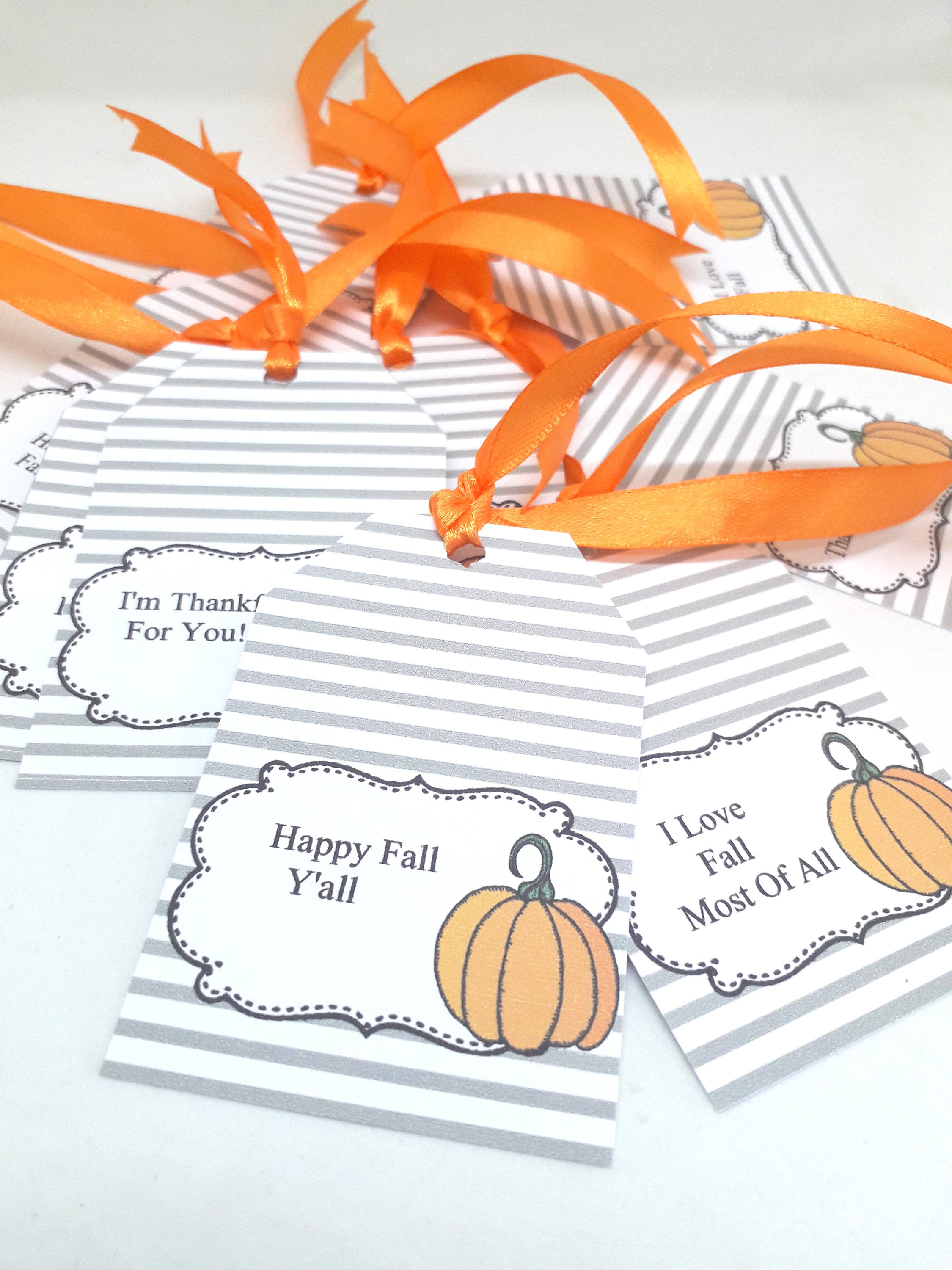 Fall Tags, Gift Tags, Editable, Printable, Fall Cookie Tags, Digital ...