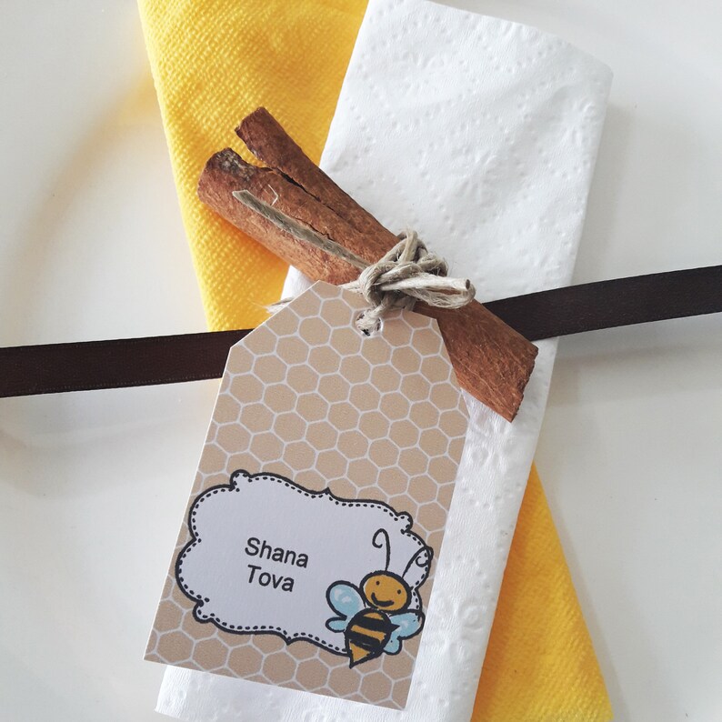 Rosh Hashanah Gift Tag Printable Tag Editable Jewish | Etsy