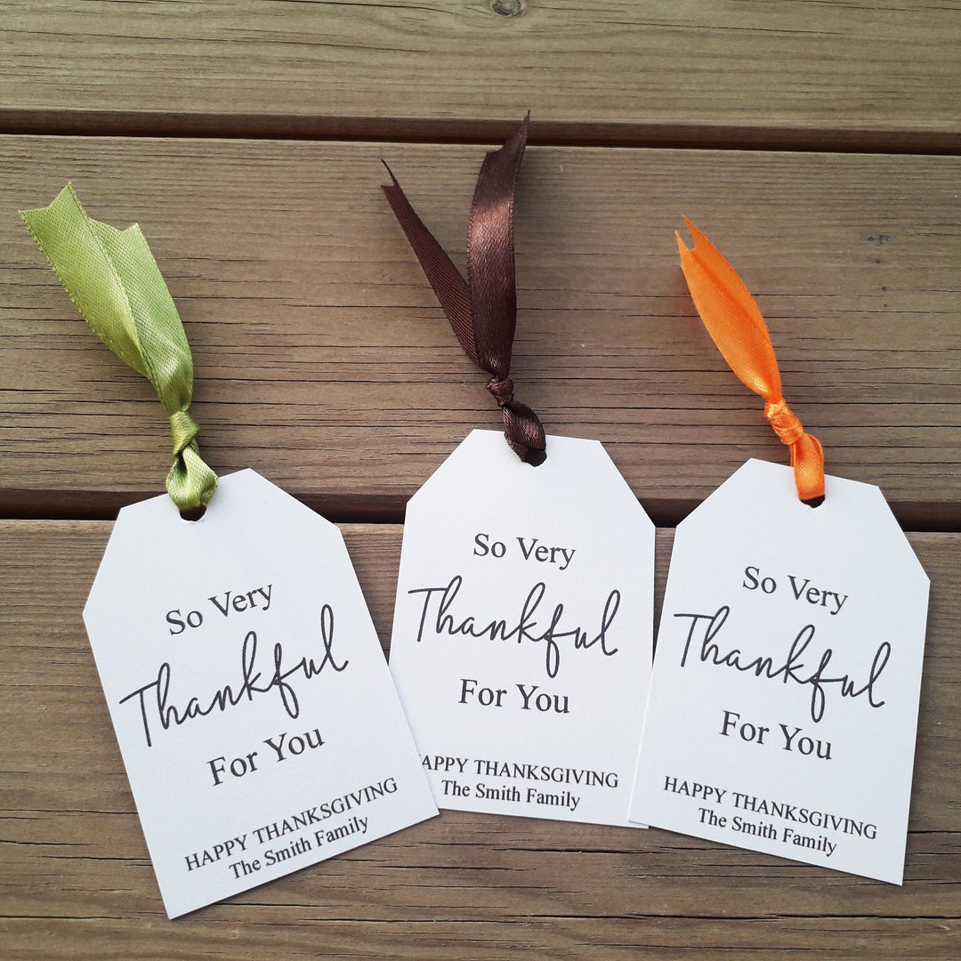 Thanksgiving Tags, Printable, so Very Thankful for You, Thankful, Give ...
