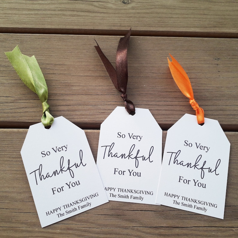 Thanksgiving Tags Printable so Very Thankful for You - Etsy