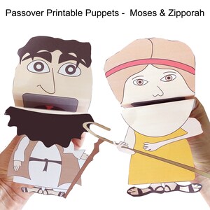 9 Printable Passover Puppets, Instant Download, Passover Download ...