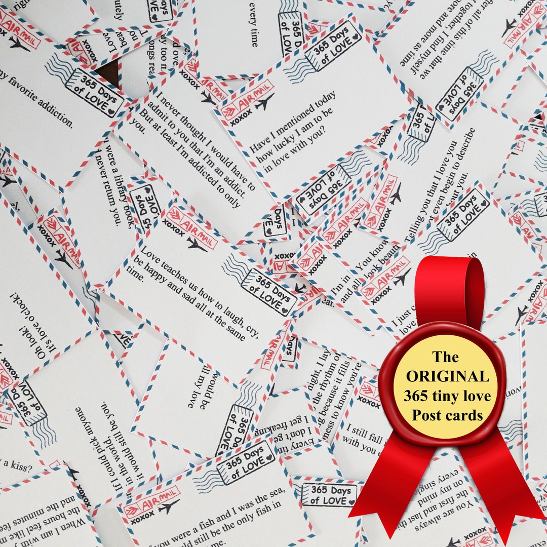 365 Editable Printable, Love Cards, I Love You, Anniversary Gift, Paper ...