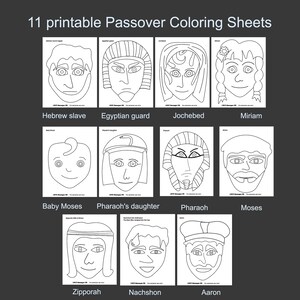 11 Printable Passover Masks, Instant Download, Passover Download, Paper ...