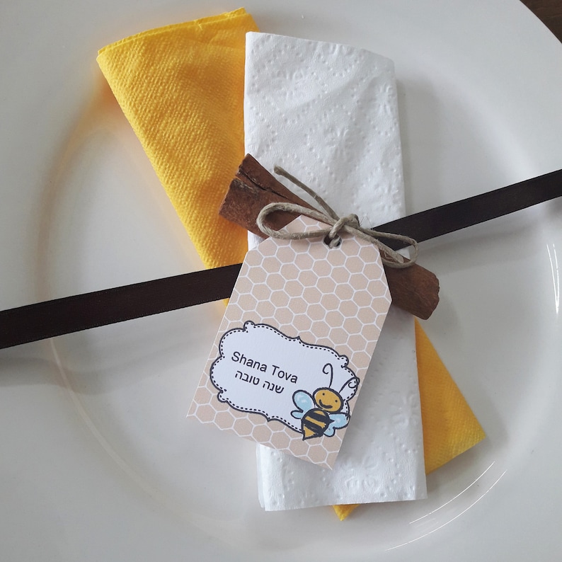 Rosh Hashanah Gift Tag Printable Tag Editable Jewish - Etsy