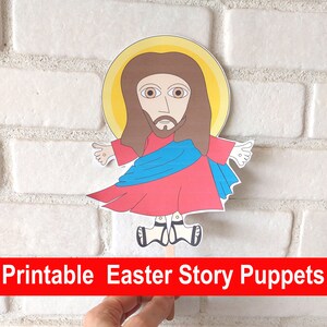 Easter Story Puppets for Kids, Instant Download, Bible Story, Palm ...
