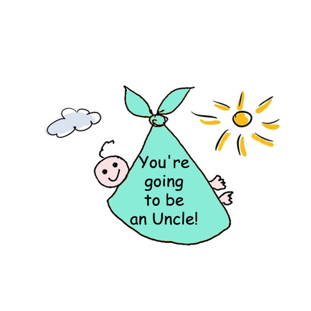 Uncle to Be Uncle Announcement Card for New Uncle Baby - Etsy