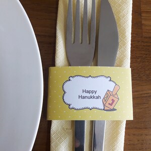 Hanukkah Printables, Editable, Place Cards, Fold Cards, Hanukkah Tags ...