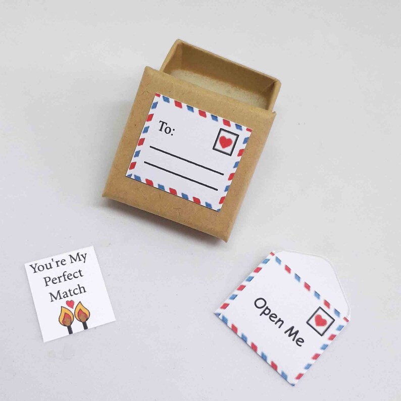 Valentines Card Perfect Match Mini Love Note Boyfriend - Etsy Israel