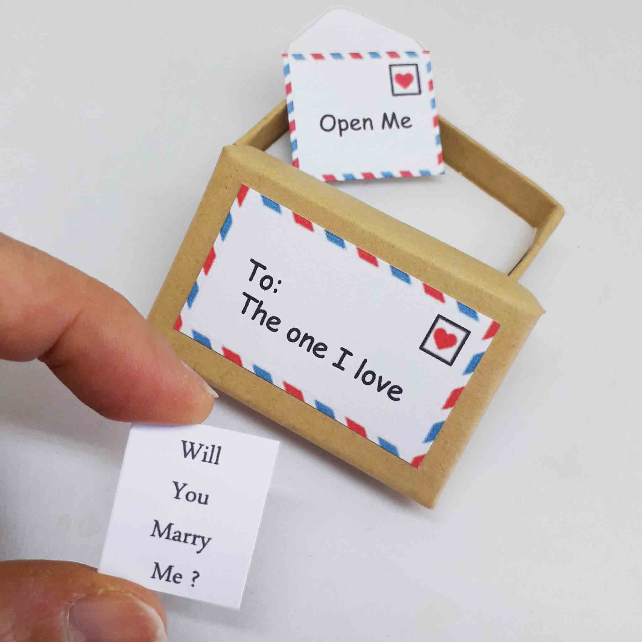 Proposal Ring Box Marry Me Ring Box Engagement Ring Box - Etsy Israel