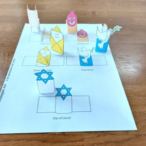 Rosh Hashanah 10 Finger Puppets , Printable PDF, Instant Download ...