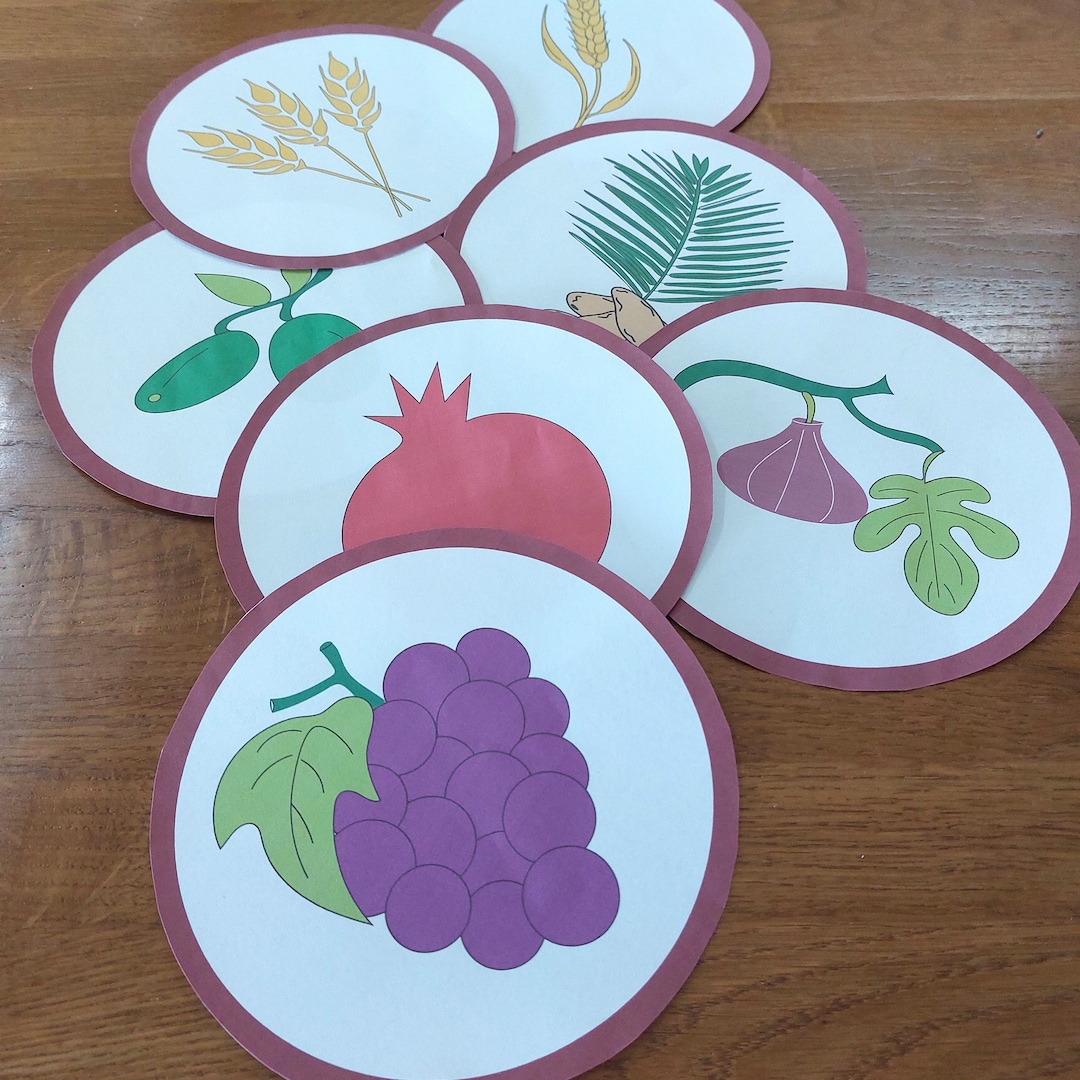 Printable Seven Species of Israel, Shivat Haminim, Instant Download ...