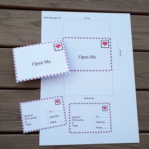 Surprise Trip Announcement, Reveal Destination, Surprise Card, Editable ...