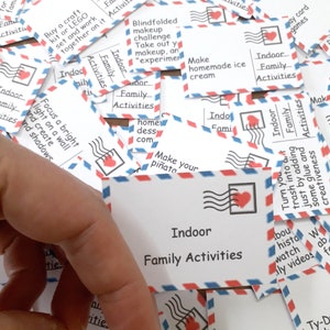 60 Indoor Family Activities, Printable, Editable, Instant Download ...