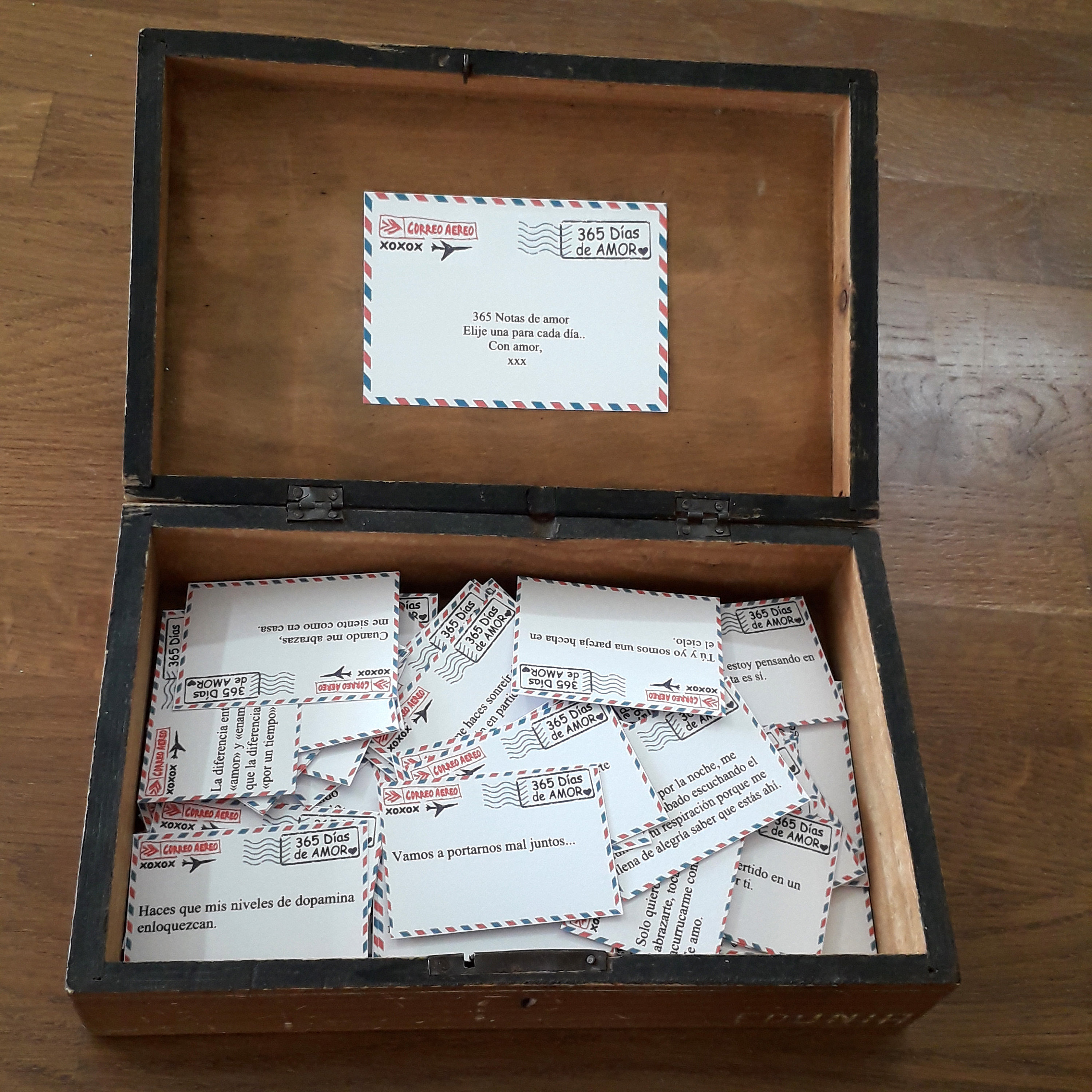 365 Love Cards in Spanish , Editable and Printable, Digital PDF Files ...