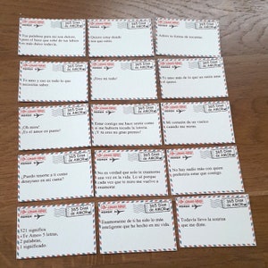 365 Love Cards in Spanish , Editable and Printable, Digital PDF Files ...