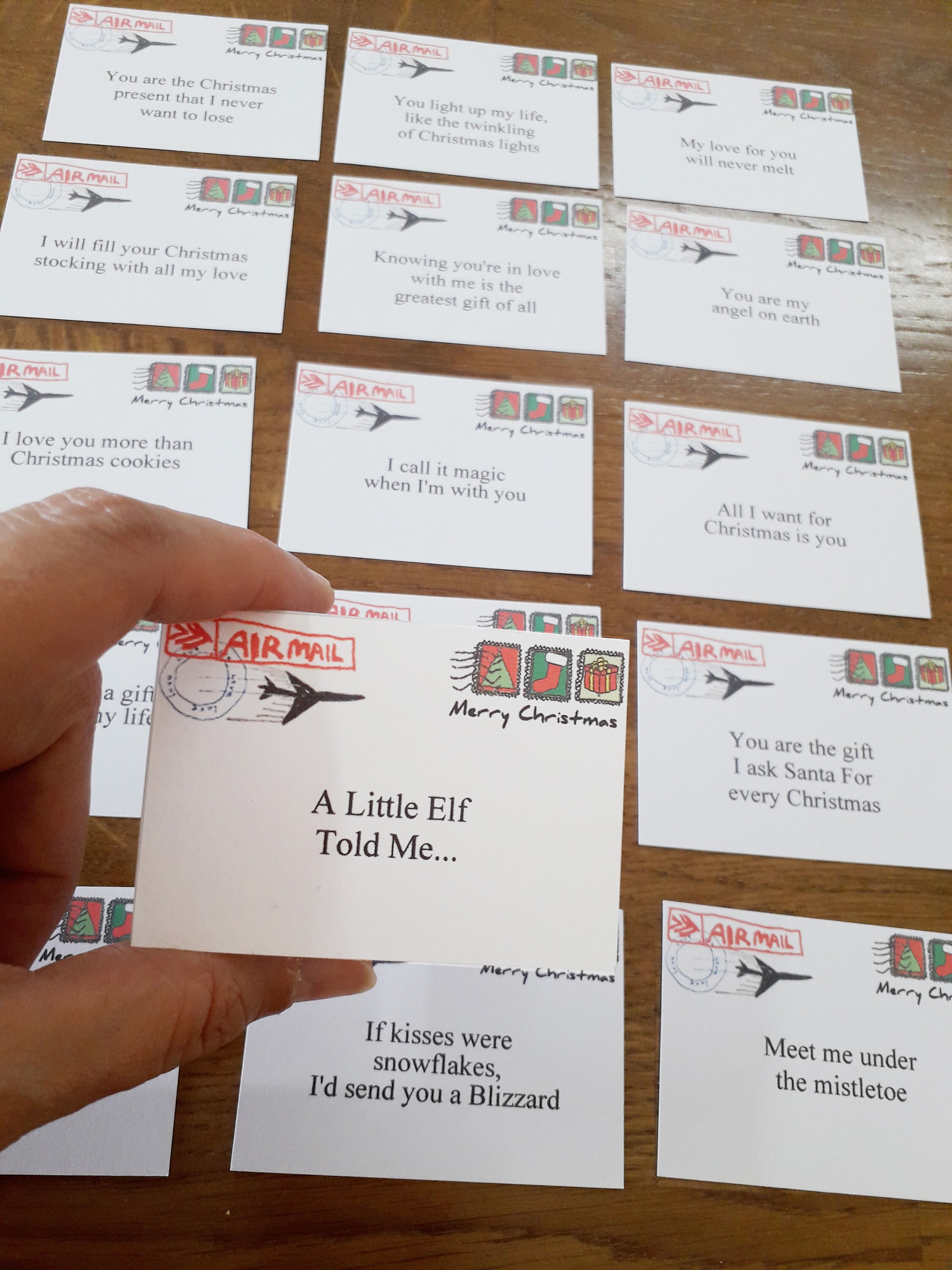 Christmas Love CardEditable Printable Stocking Filler | Etsy