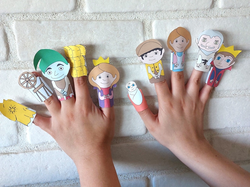 Rumpelstiltskin Printable Finger Puppets Activity Cut and - Etsy