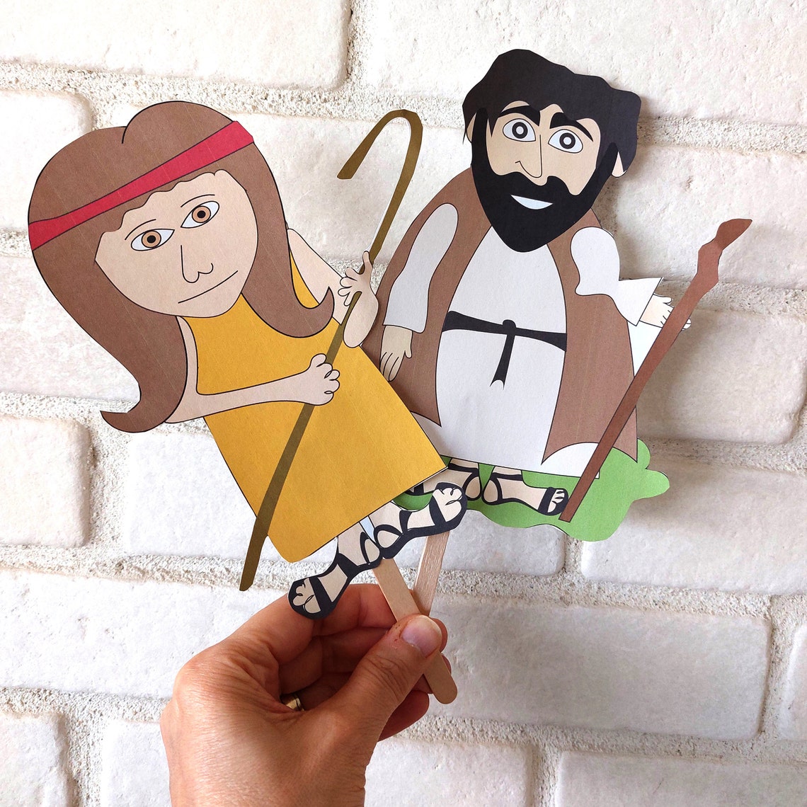 Printable Passover Puppets Characters and Ten Plagues - Etsy