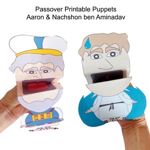 9 Printable Passover Puppets, Instant Download, Passover Download ...