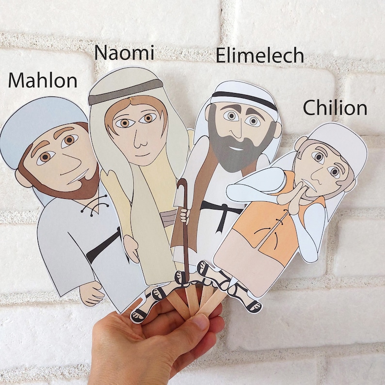 Printable Book of Ruth Puppets, Instant Download, Shavuot Download ...