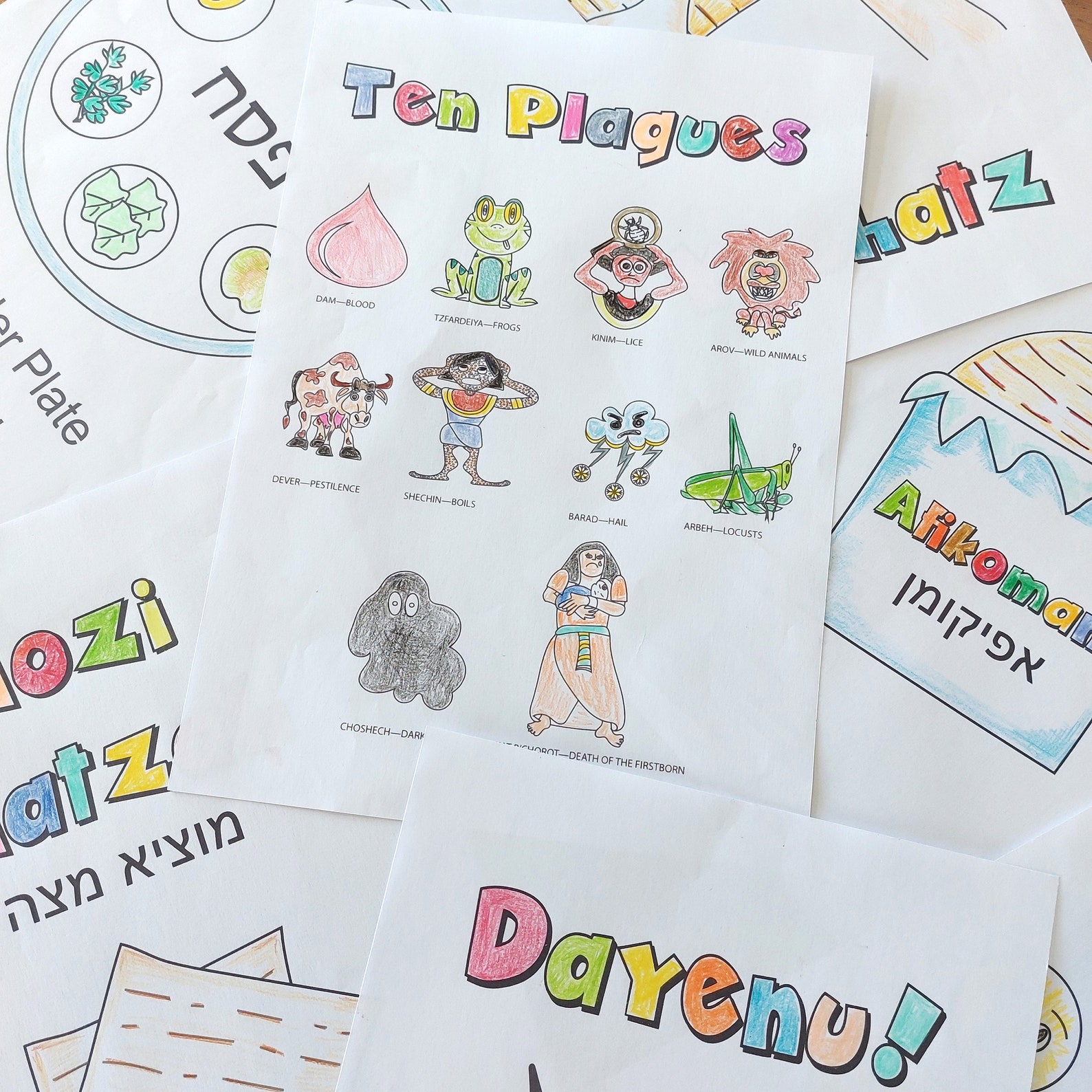 Printable Passover Haggadah for Kids, 25 Pages, Instant Download PDF ...