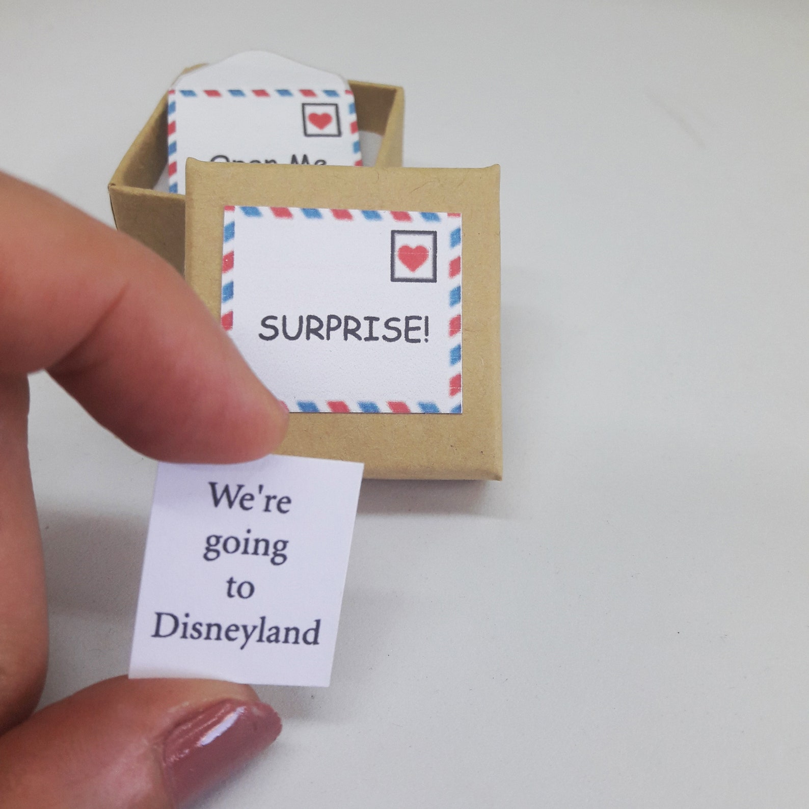 Trip Announcement, Surprise Card, We're Going To, Surprise Vacation ...