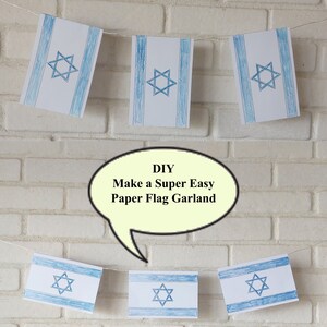 Printable Israel Coloring and Activities Pages, Israel Flag Banner, DIY ...