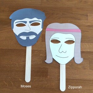 11 Printable Passover Masks, Instant Download, Passover Download, Paper ...