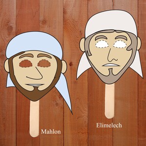 10 Printable Book of Ruth Masks, Instant Download, Shavuot Download ...