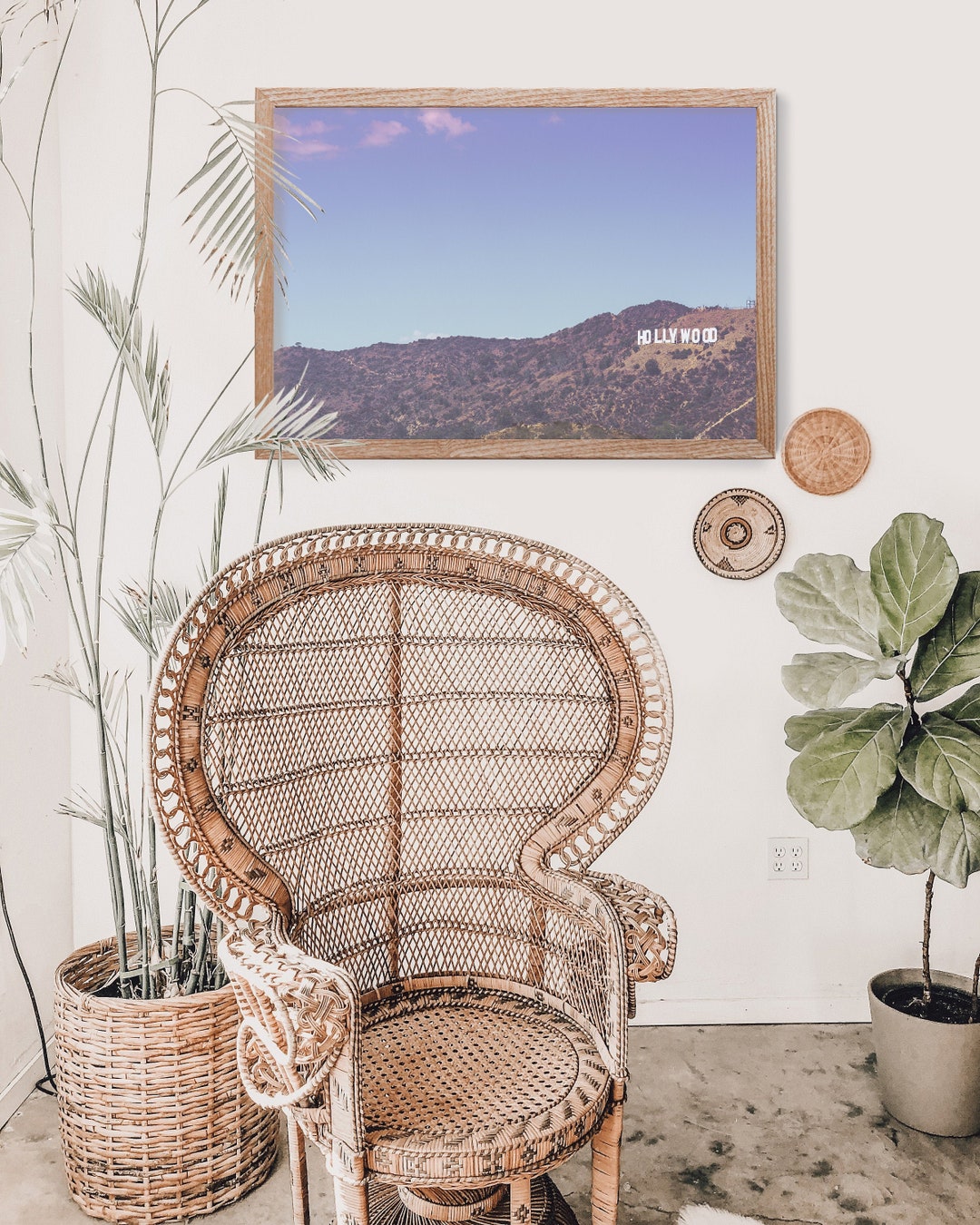 Hollywood Sign Print, Hollywood Printable Wall Art, Los Angeles Print ...