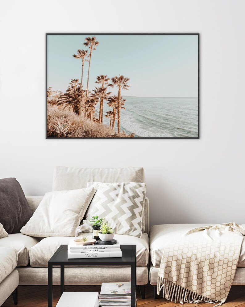 Palm Tree Print Boho Print Printable Boho Wall Decor - Etsy