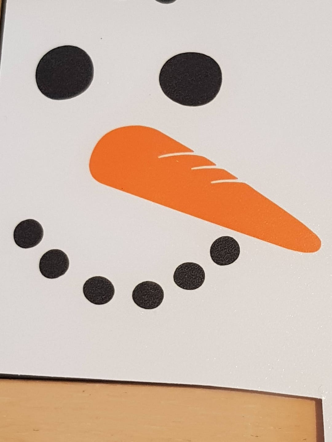 CHRISTMAS SNOWMAN FACE Vinyl Decal Stickers Transfers for Glasses ...