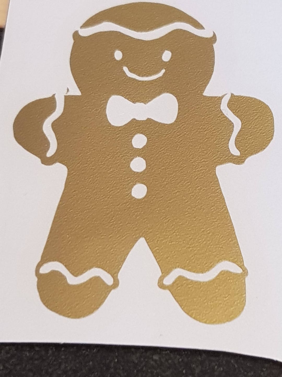 CHRISTMAS GINGERBREAD MAN Vinyl Decal Stickers Transfers for Glasses ...
