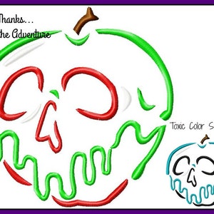Poison Apple From Snow White Sketch Digital Embroidery Machine | Etsy