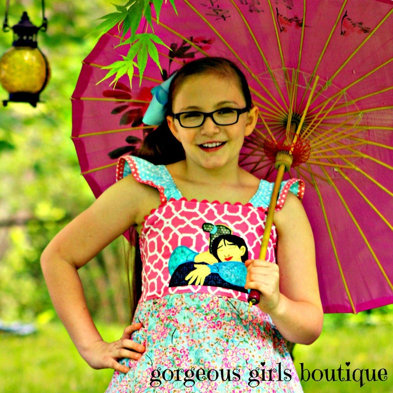 Mulan and Her Father Fa Zhou From Mulan Digital Embroidery - Etsy