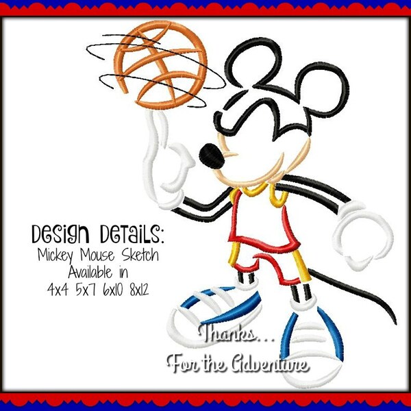 Mickey Basketball - Etsy