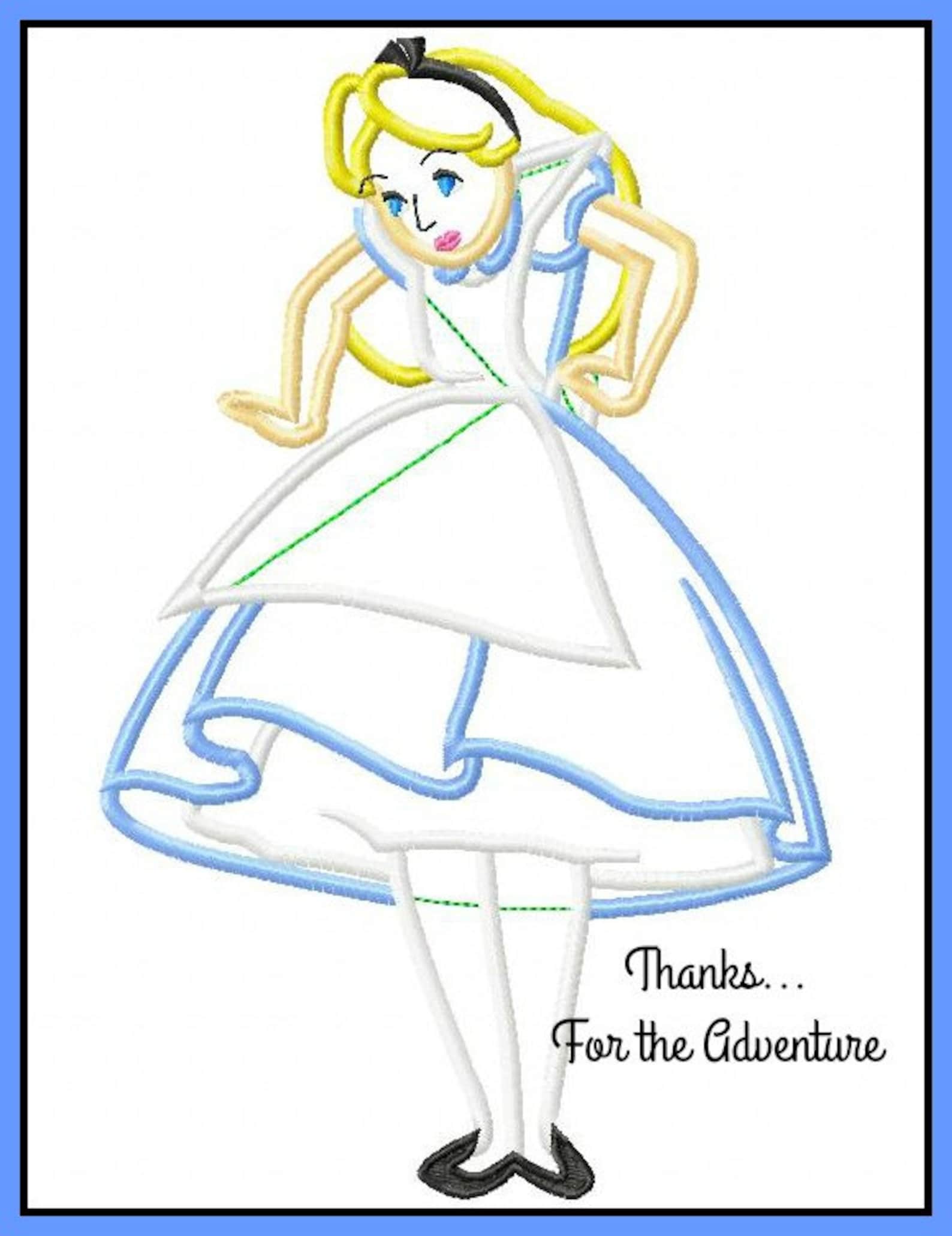 Alice in Wonderland Tall Alice Digital Embroidery Machine - Etsy