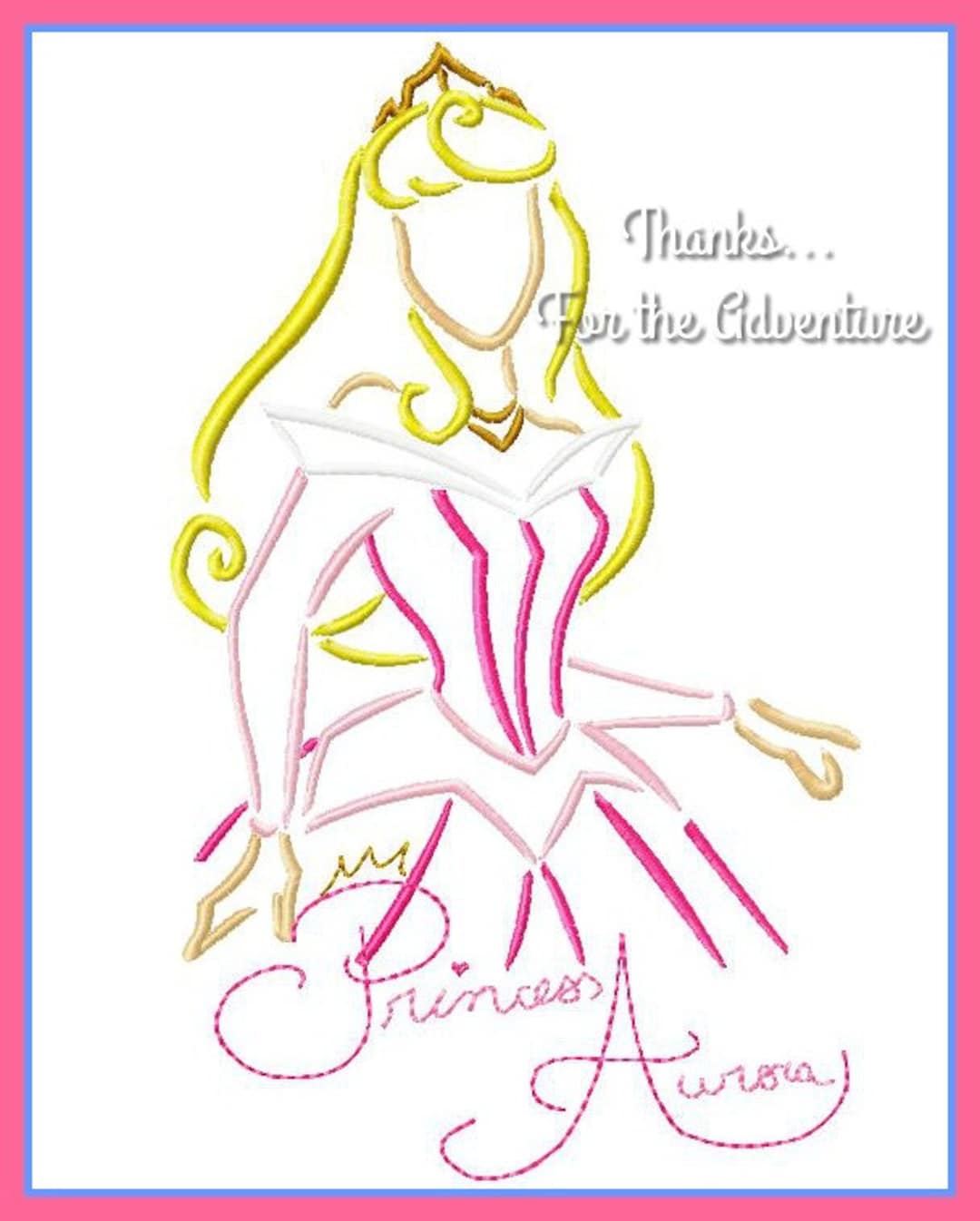 Princess Aurora From Sleeping Beauty Autograph Combo Sketch Digital ...