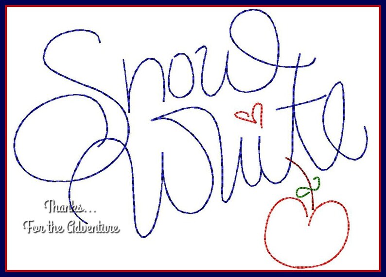 14 Princess Autograph Design Pack Digital Embroidery Machine - Etsy