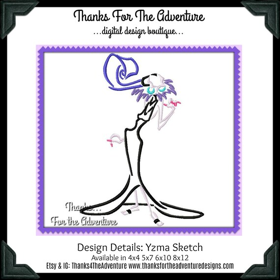 Yzma from The Emperor's New Groove Sketch Digital | Etsy