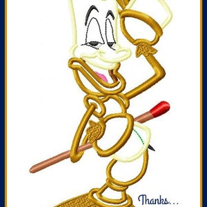 Beauty and the Beast Five Design Applique Pack Digital Embroidery ...