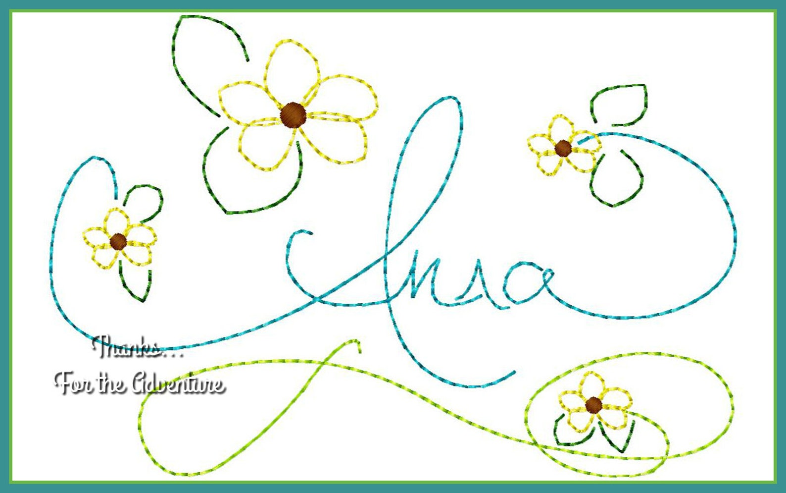 Princess Anna From Frozen 2 Autograph Digital Embroidery Machine Design ...