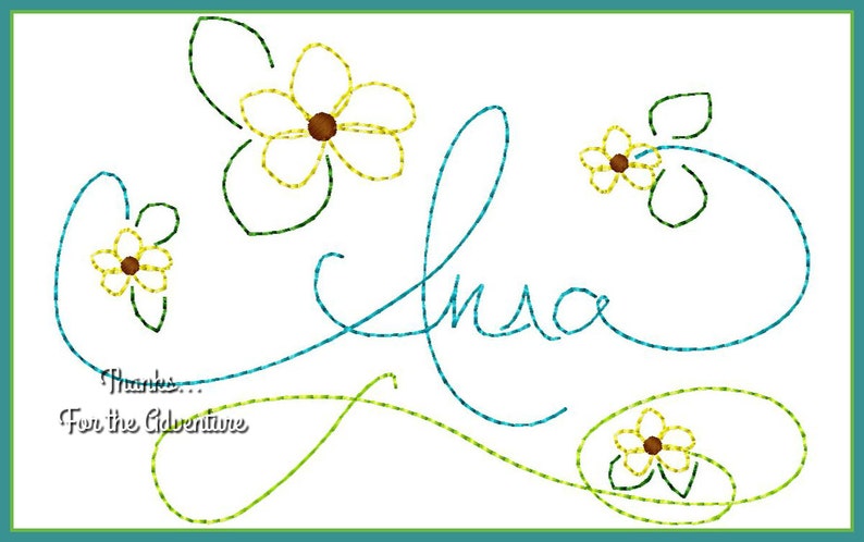 Princess Anna From Frozen 2 Autograph Digital Embroidery Machine Design ...