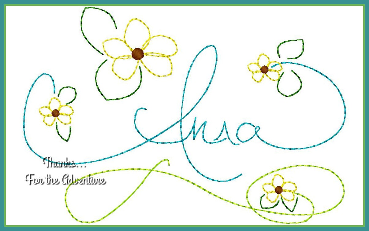 Princess Anna From Frozen 2 Autograph Digital Embroidery Machine Design ...