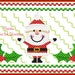 Santa With Holly Faux Smocking Digital Embroidery Machine Design File ...