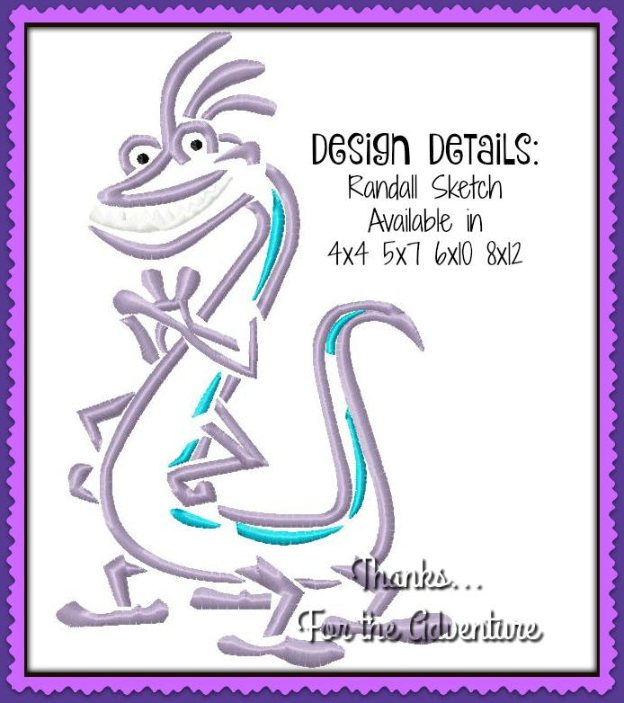 Randall Boggs Monster From 's Monsters Inc. Sketch Digital - Etsy