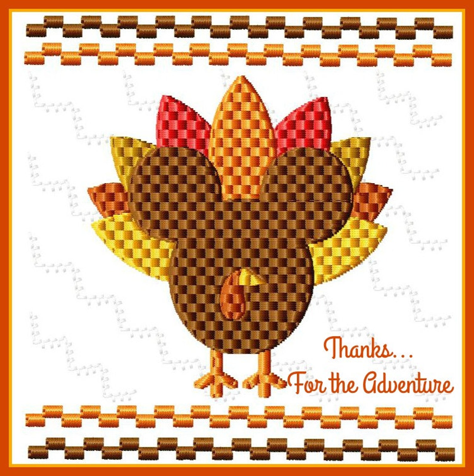 Thanksgiving Mickey Mouse Turkey Faux Smocking Digital - Etsy